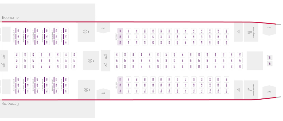 The best Virgin Atlantic economy seats