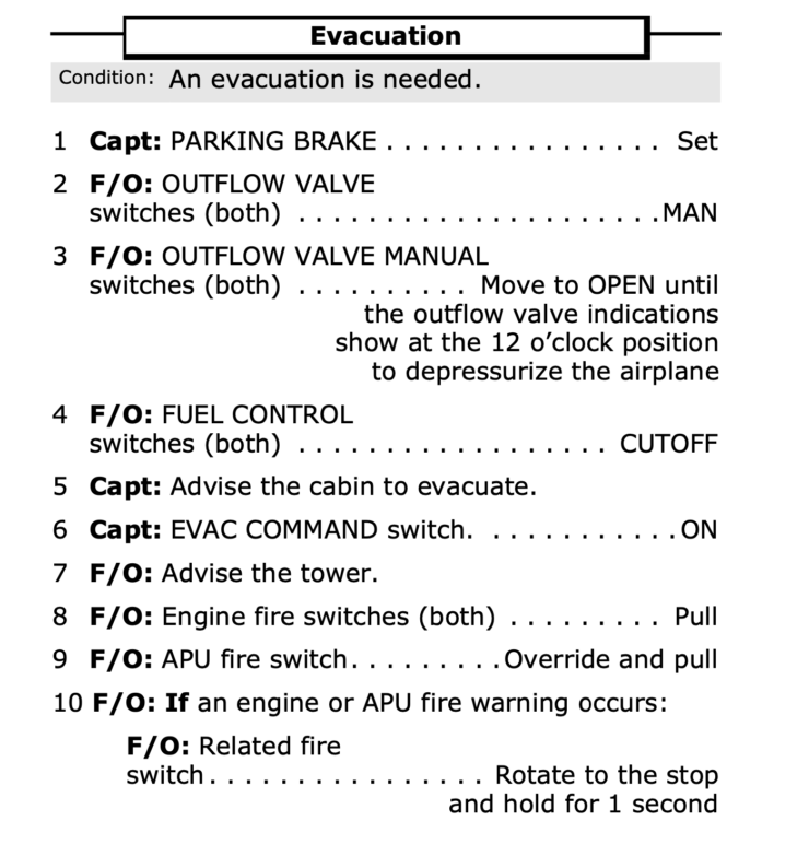 How do pilots control an emergency evacuation? - The Points Guy