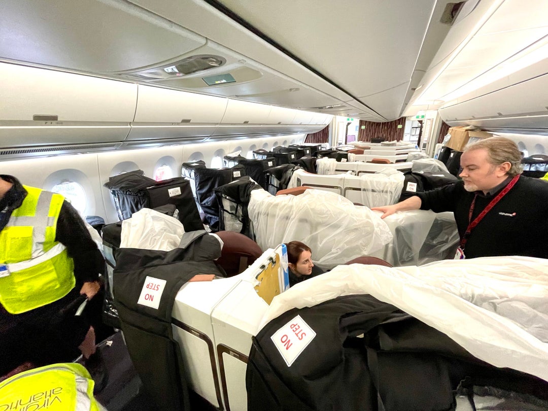 Behind the scenes: Inside the fit out of a brand new Virgin Atlantic ...