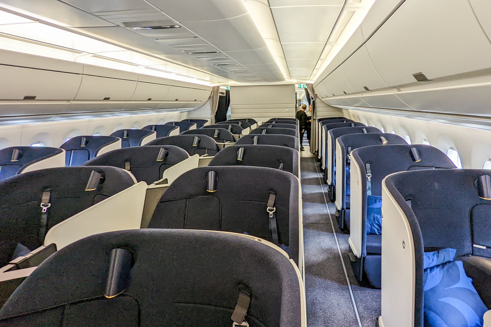 First Impressions Of Finnairs New Business Class Seat That Does Not Recline The Points Guy