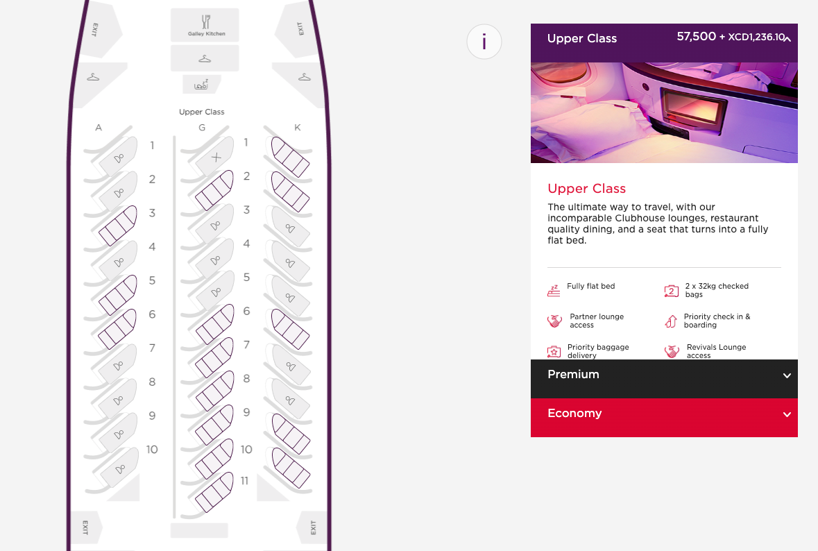 Booking a 9-hour business-class flight for 28,750 Virgin points - The ...