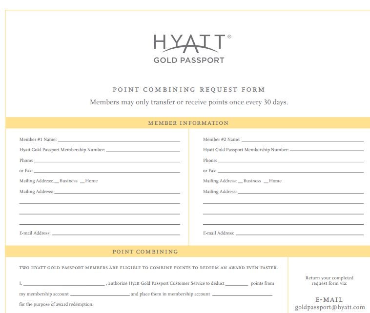 How Can I Combine Points From Two Hyatt Gold Passport Accounts? - The ...