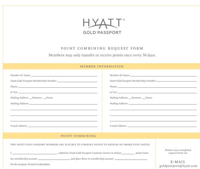 How Can I Combine Points From Two Hyatt Gold Passport Accounts? - The ...