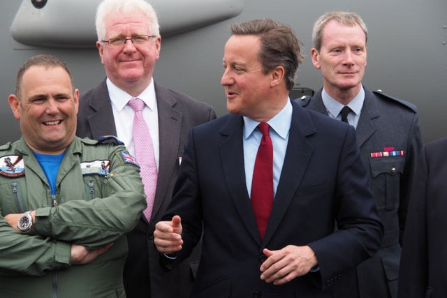 British PM David Cameron at the Farnborough Air Show - The Points Guy