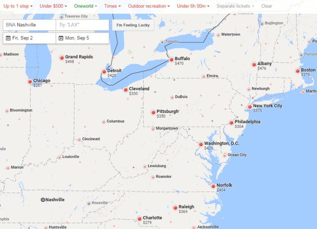 Using Google Flights' Maps Feature to Find Last-Minute Deals - The ...