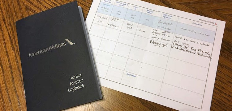 AA's Handing out Junior Aviator Logbooks to Kids - The Points Guy