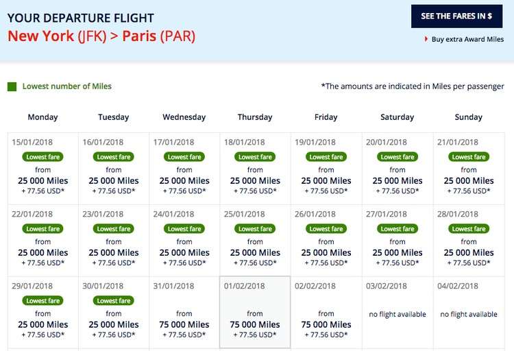 Air France and KLM Extend Flying Blue Award Calendar - The Points Guy