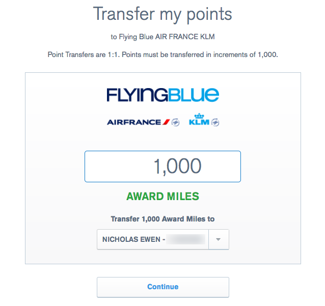 Transferring Ultimate Rewards Points to Flying Blue - The Points Guy