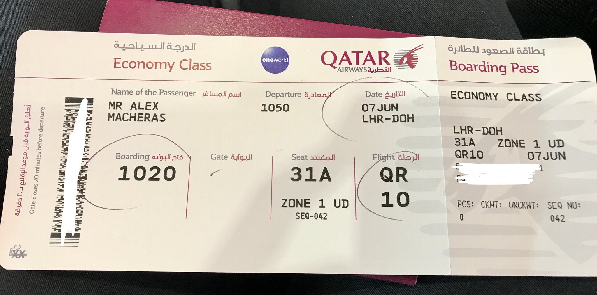 Flight Review: Qatar (A380) Economy From London to Doha - The Points Guy