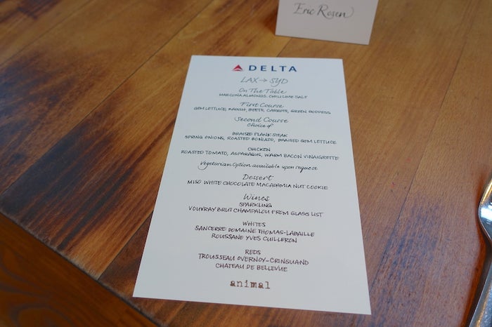 LA Chef Duo Shows off New Menus for Delta's Flights to Sydney