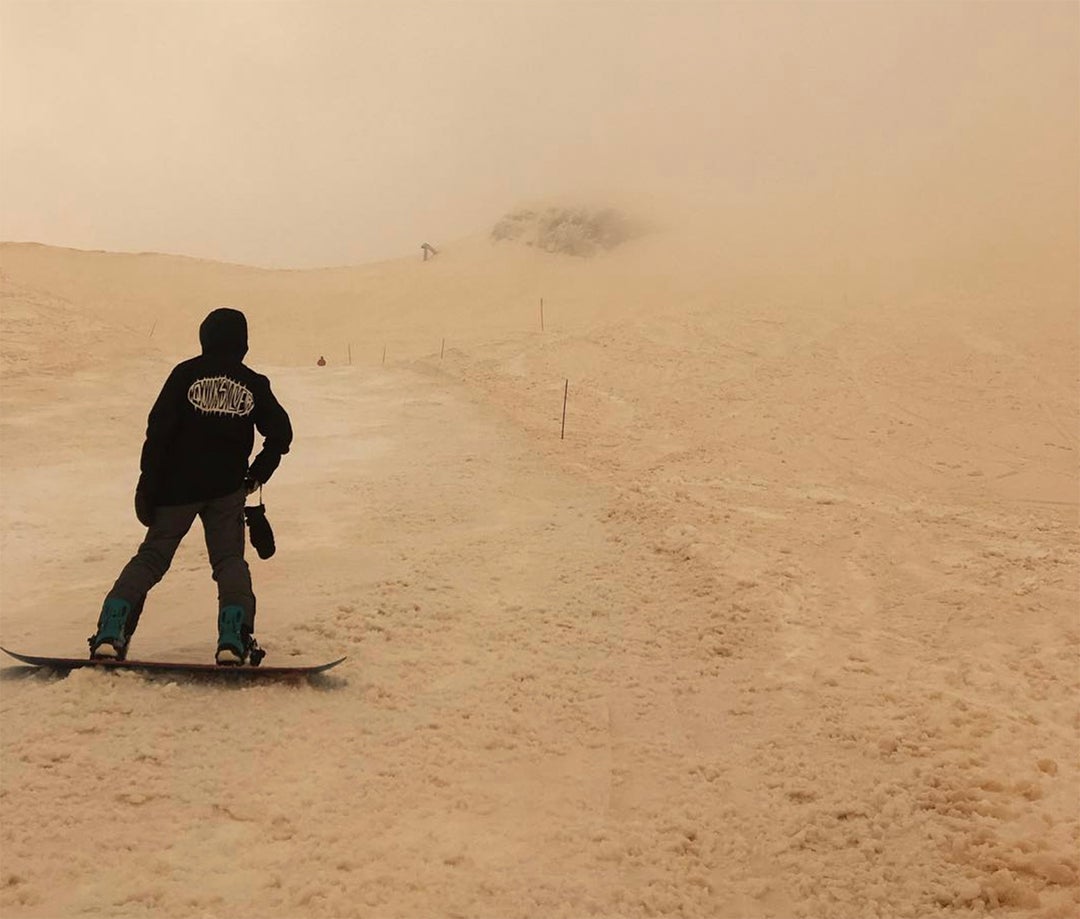 Orange Snow in Europe Is Turning Mountains Into Beaches - The Points Guy
