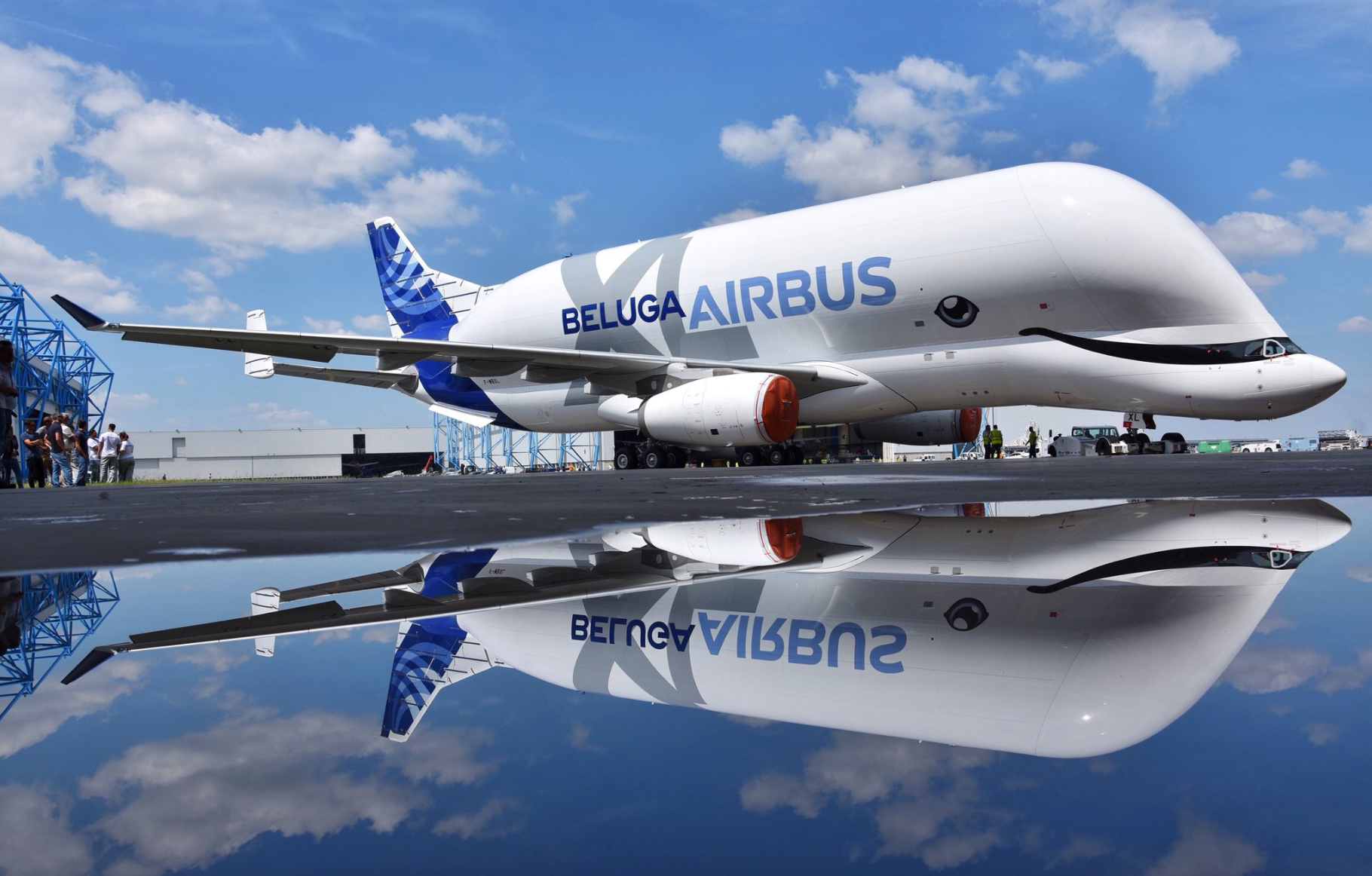 First Airbus BelugaXL Rolls out of Hangar in Special Livery - The ...