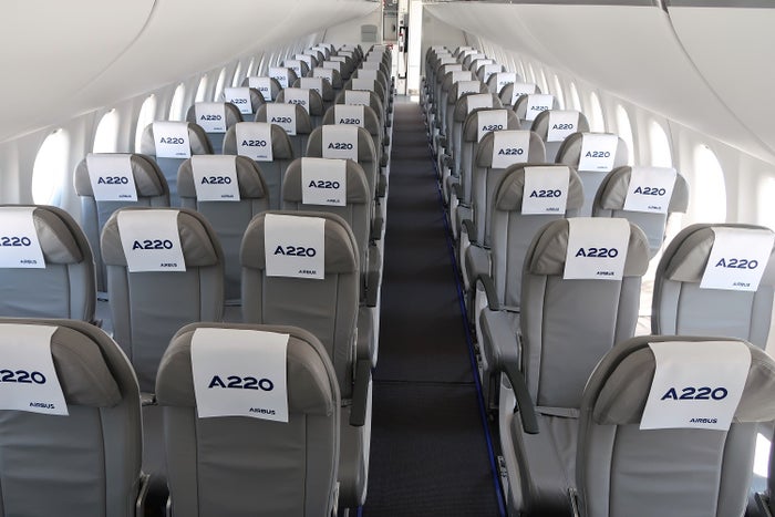 A Look Inside the First Airbus A220-300