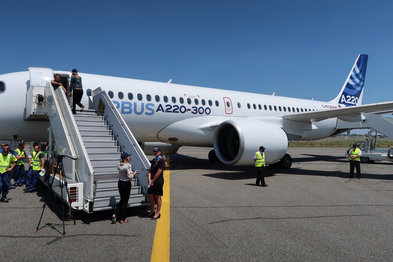 A Look Inside the First Airbus A220-300 - The Points Guy