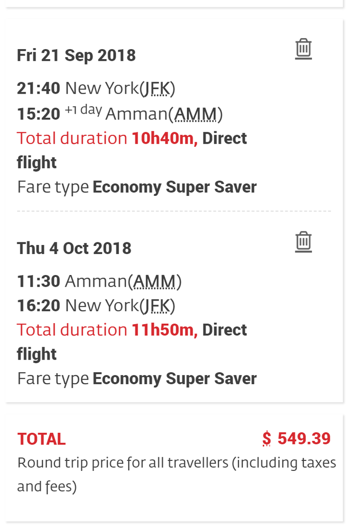 Deal Alert: US Cities to Jordan, Israel and Dubai From $549 Round-Trip