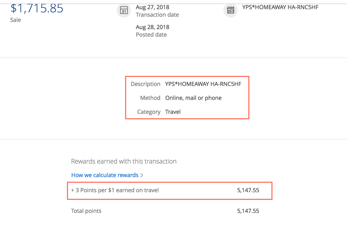 Home Rentals on VRBO Now Coding as Travel With Chase - The Points Guy
