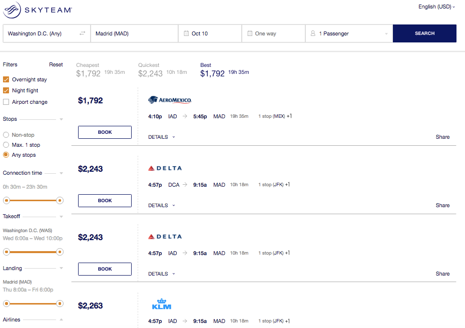 Find & Book Flights on All 20 SkyTeam Airlines in One Place - The ...