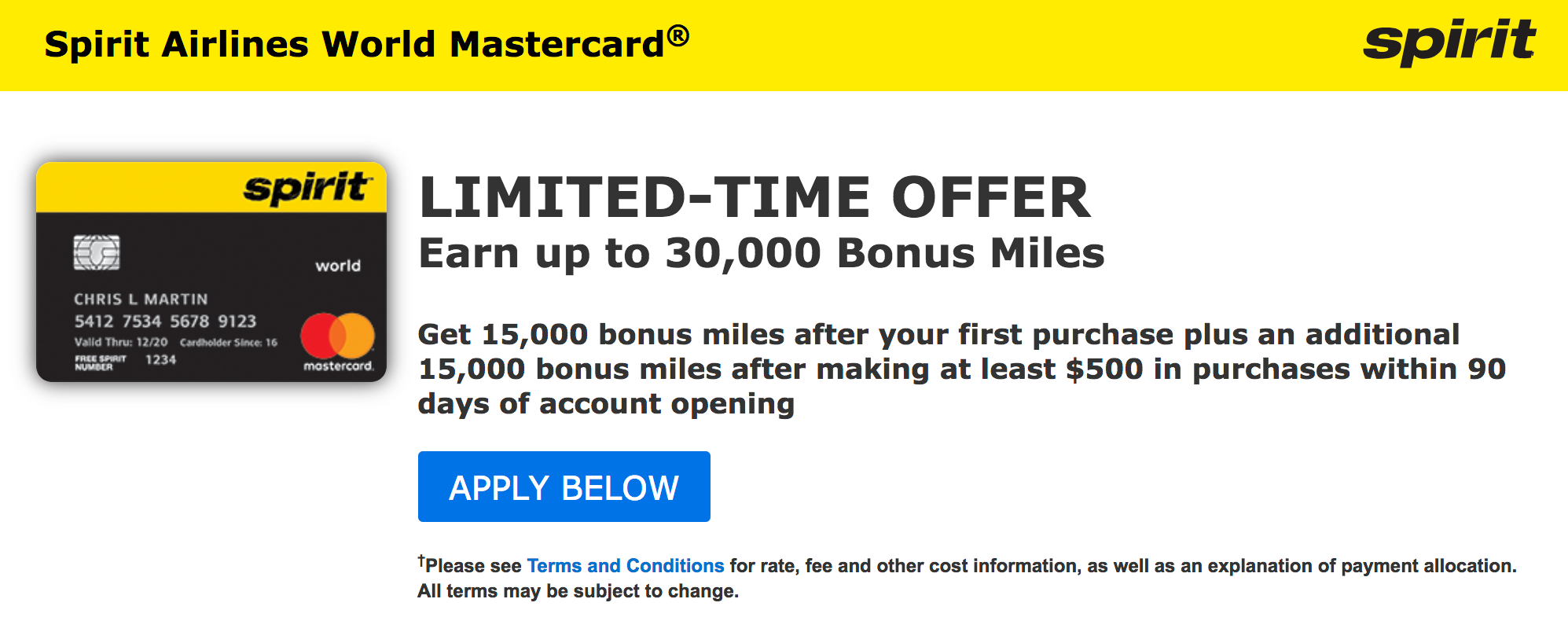 Spirit Airlines Mastercard Doubles Bonus: Enough Miles for up to 12 One ...