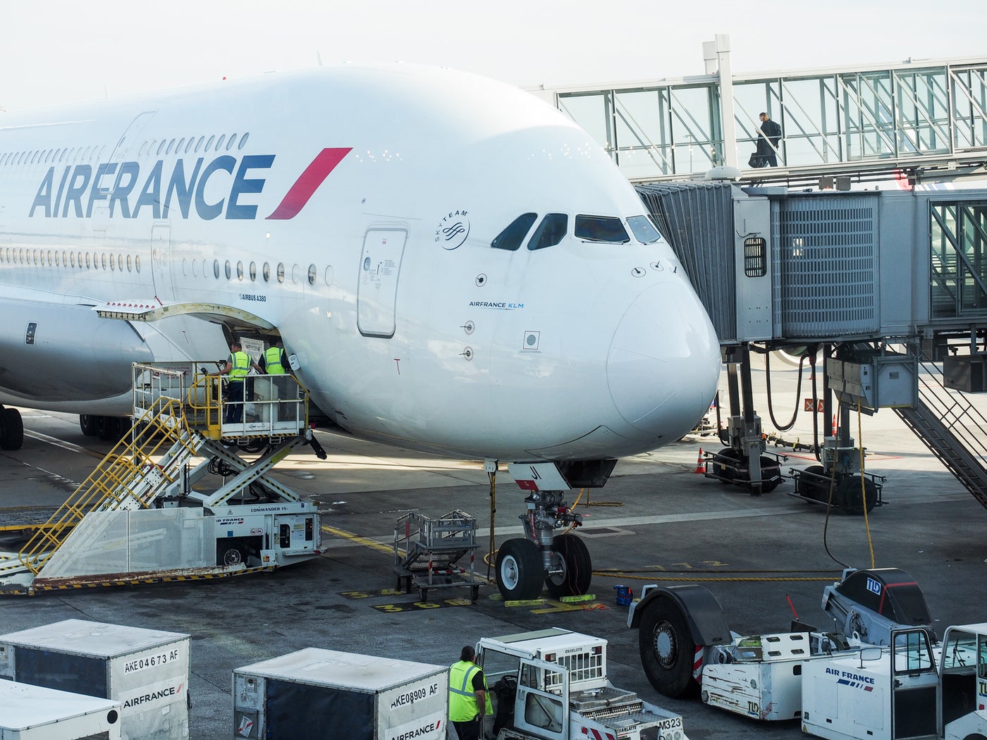 Au revoir: Air France operates its final A380 flight Friday