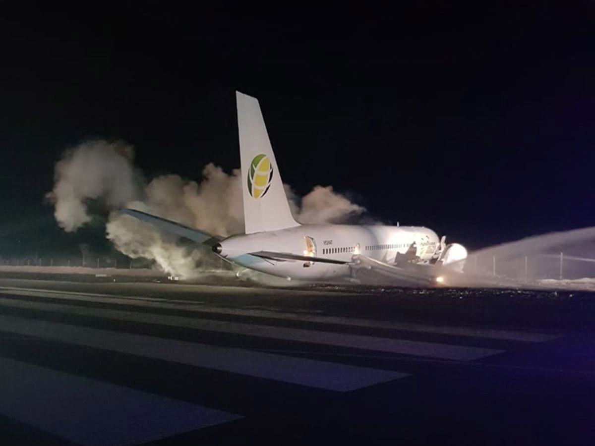 Fly Jamaica 757 Overruns Runway in Guyana, Injures 6 - The Points Guy