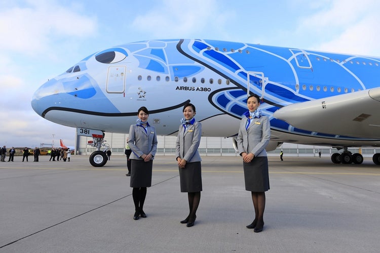 It's Here: ANA Shows off Its Epic Flying Honu A380 Livery - The Points Guy