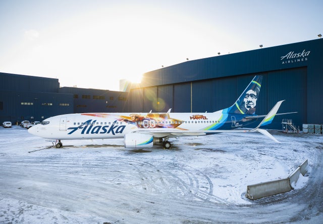 Alaska Airlines Unveils New 'Captain Marvel' Livery - The Points Guy