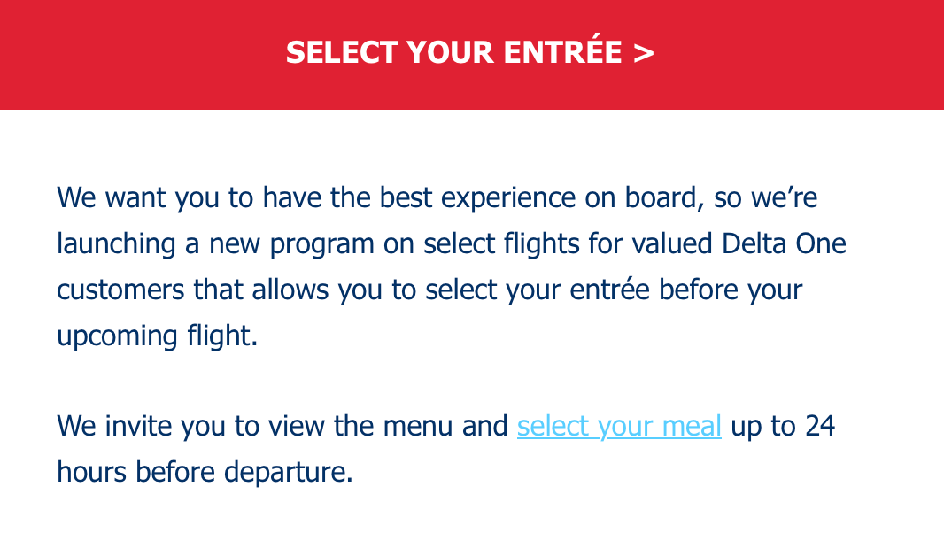 We Tried Delta's First Class Meal Pre-Selection — Here's How it Works ...