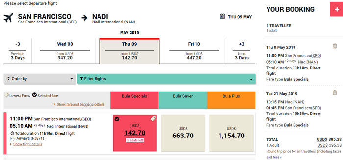 Deal Alert: Nonstop Flights to Fiji From $395 Round-Trip