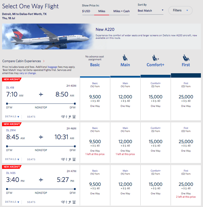 Delta Expands Basic Economy SkyMiles Award Tickets to Even More Cities