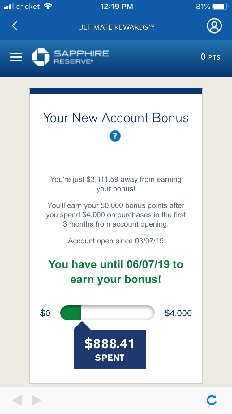 Chase Now Shows Your Spending Progress Toward a Sign-Up Bonus
