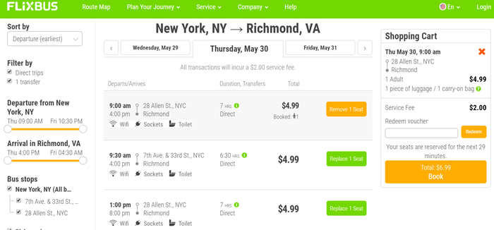 FlixBus Launches New Routes in the Northeast From $7 One-Way