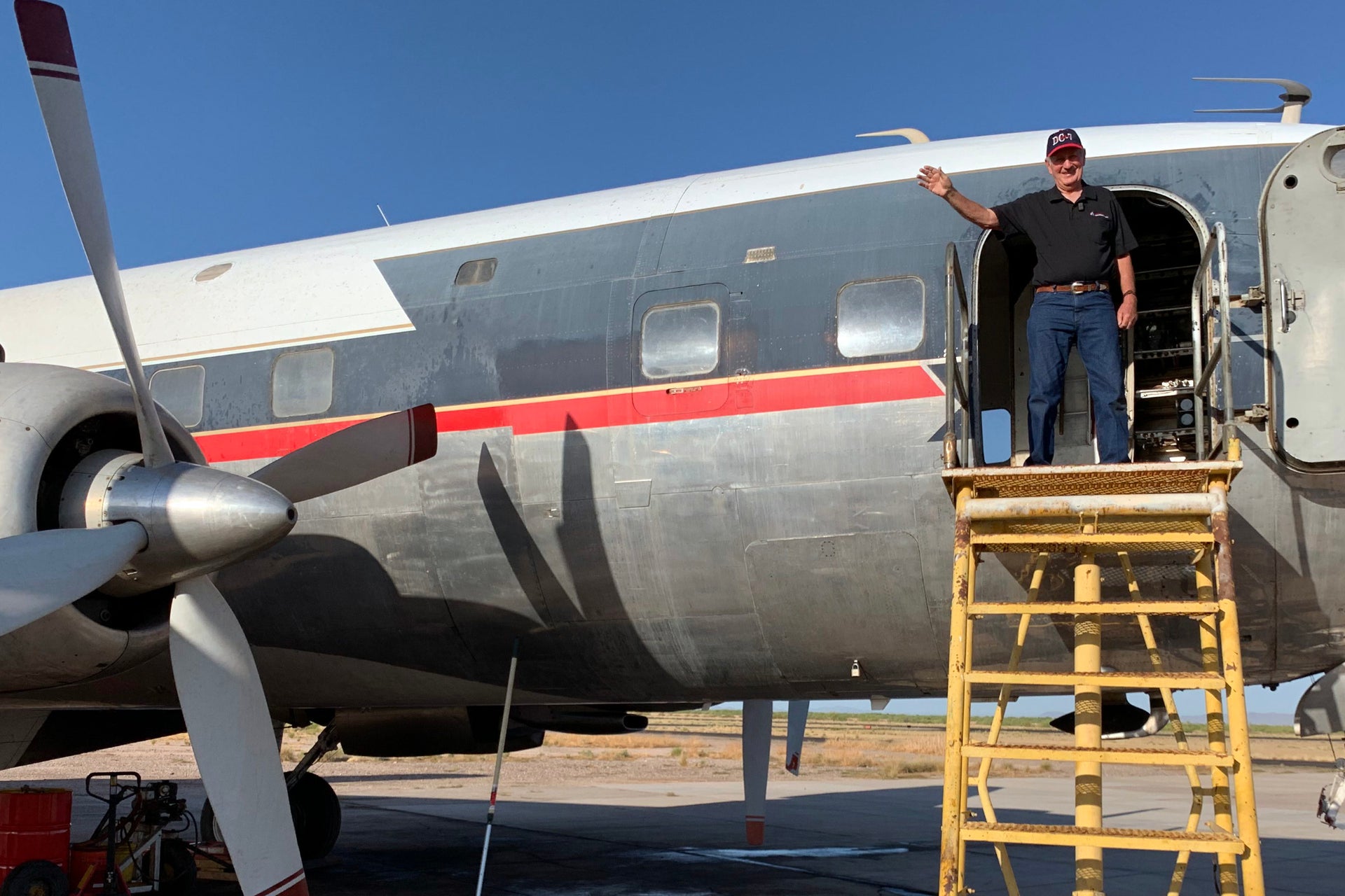 Picking up a Vintage Delta DC-7 in the 110-Degree Arizona Desert - The ...