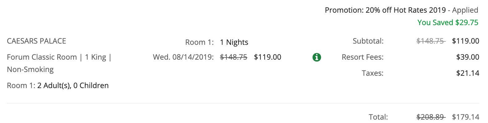 Treated Like an Empress: A Review of Caesars Palace as a Diamond Member ...