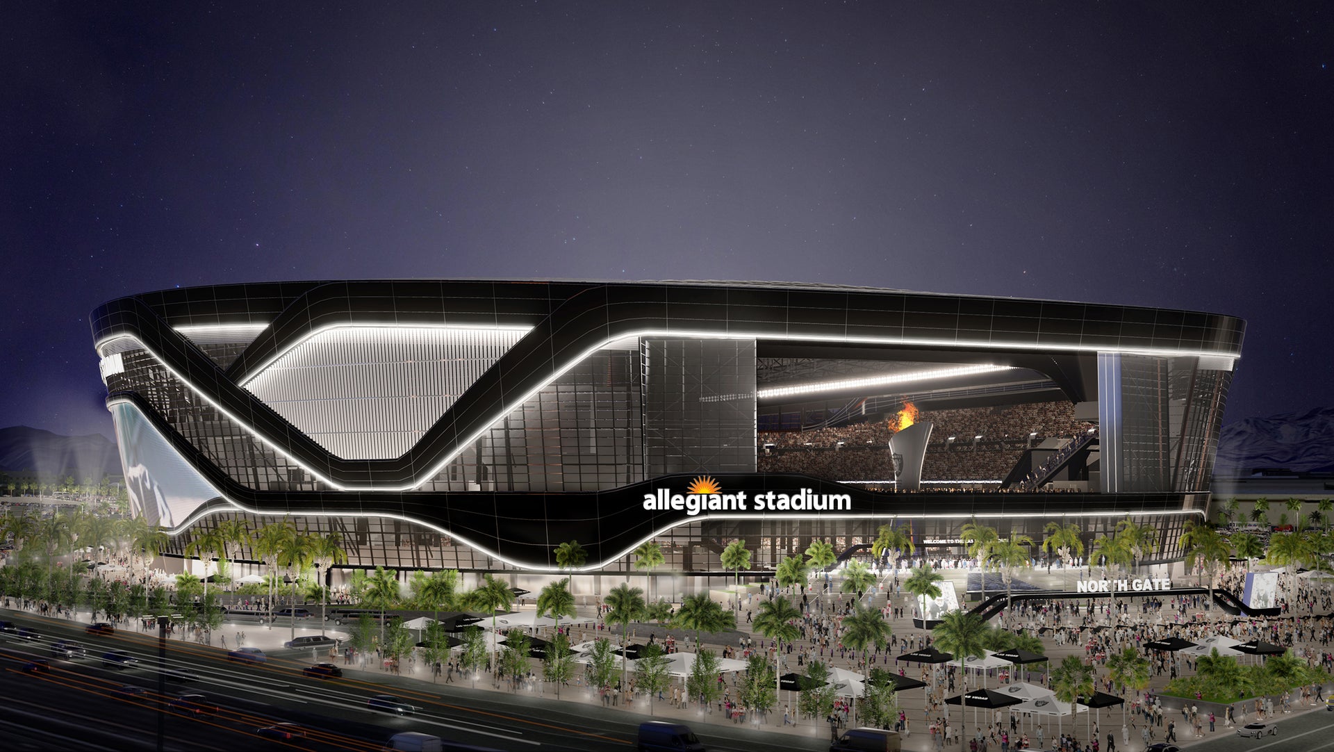 Las Vegas' Glitzy New Stadium Now Named for Budget Airline Allegiant ...