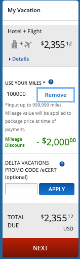 Delta Vacations Promo Offering 2 Cents per SkyMile Redeemed - The ...
