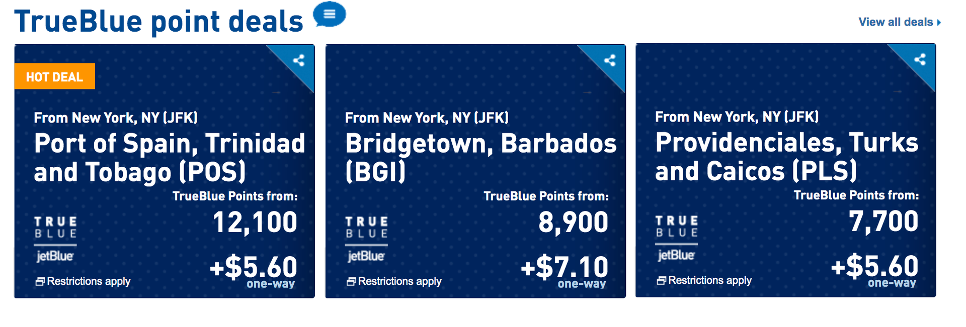 Maximizing JetBlue TrueBlue redemptions with Brex Rewards points (Plus ...