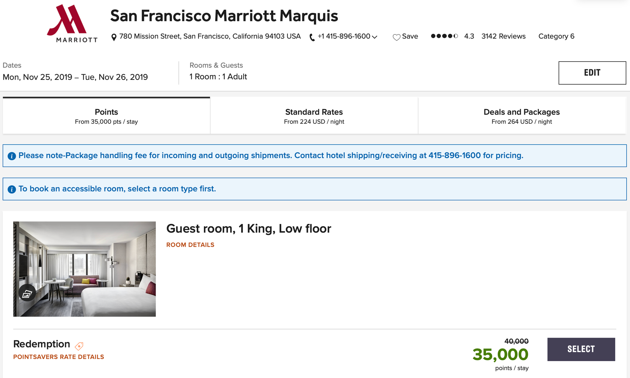 Score a Marriott category 6 hotel for only 35k points with PointSavers ...