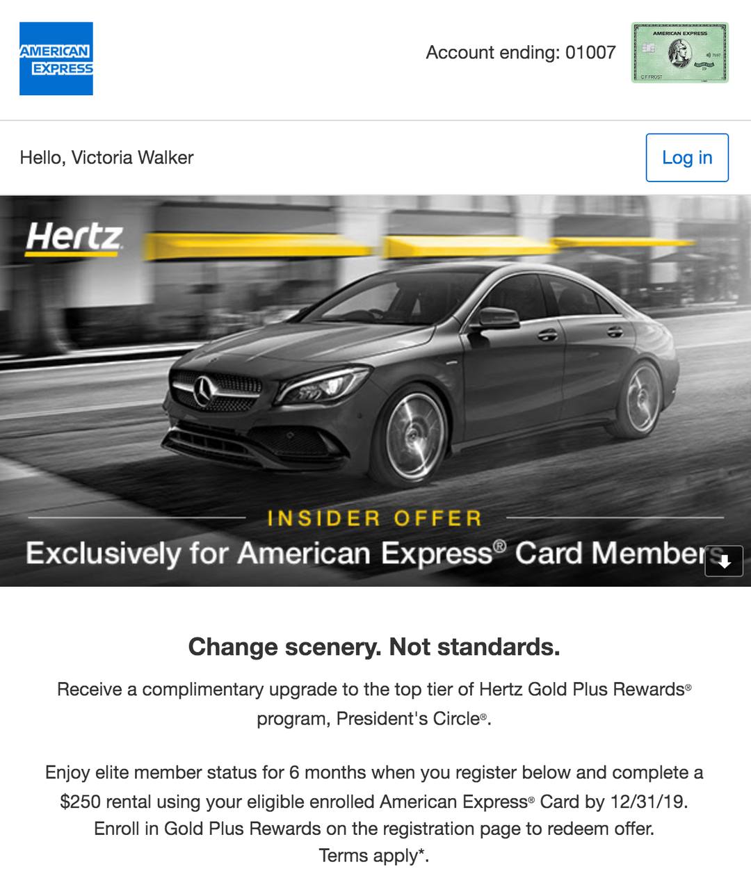 Targeted: Get complimentary Hertz President's Circle membership with ...