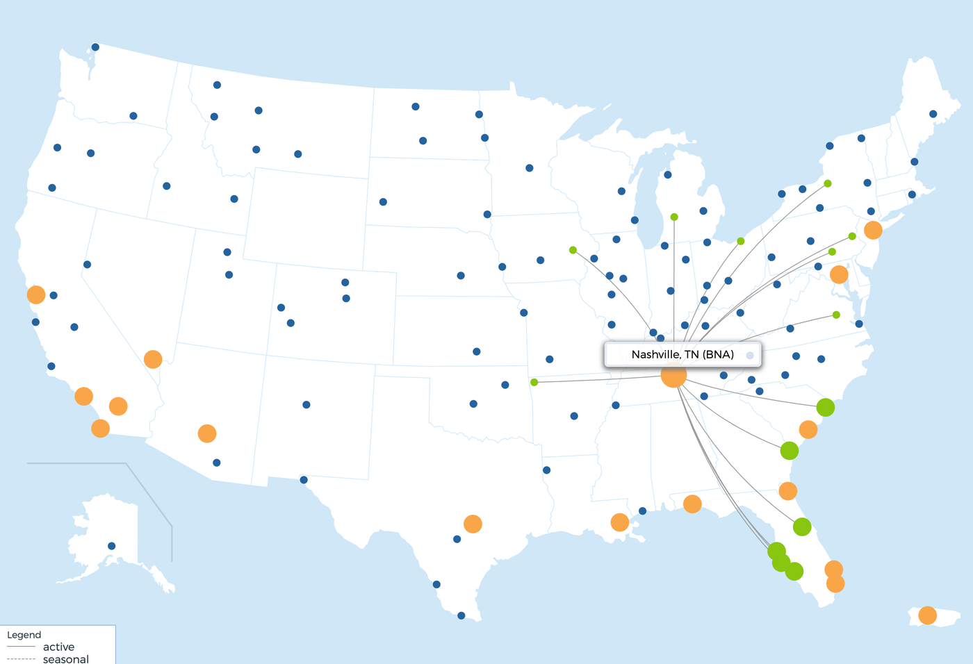 Allegiant Air latest to plan base in booming Nashville - The Points Guy