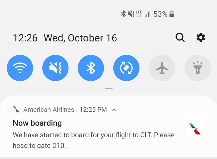 American Airlines boarding push notifications - The Points Guy