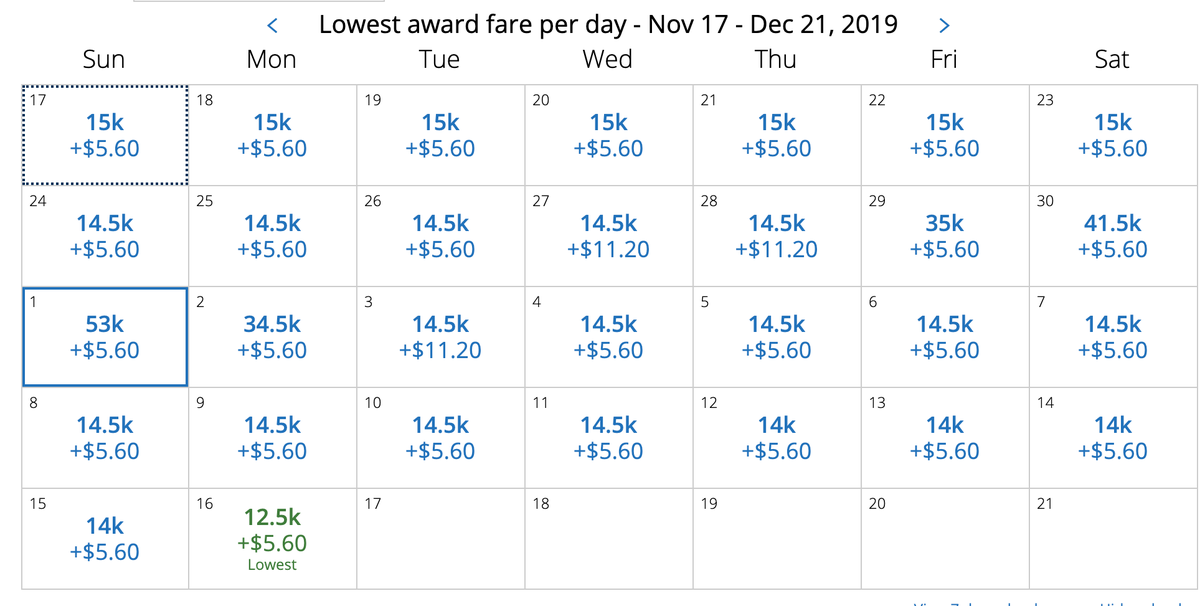 United increases award prices for close-in travel, including on ...