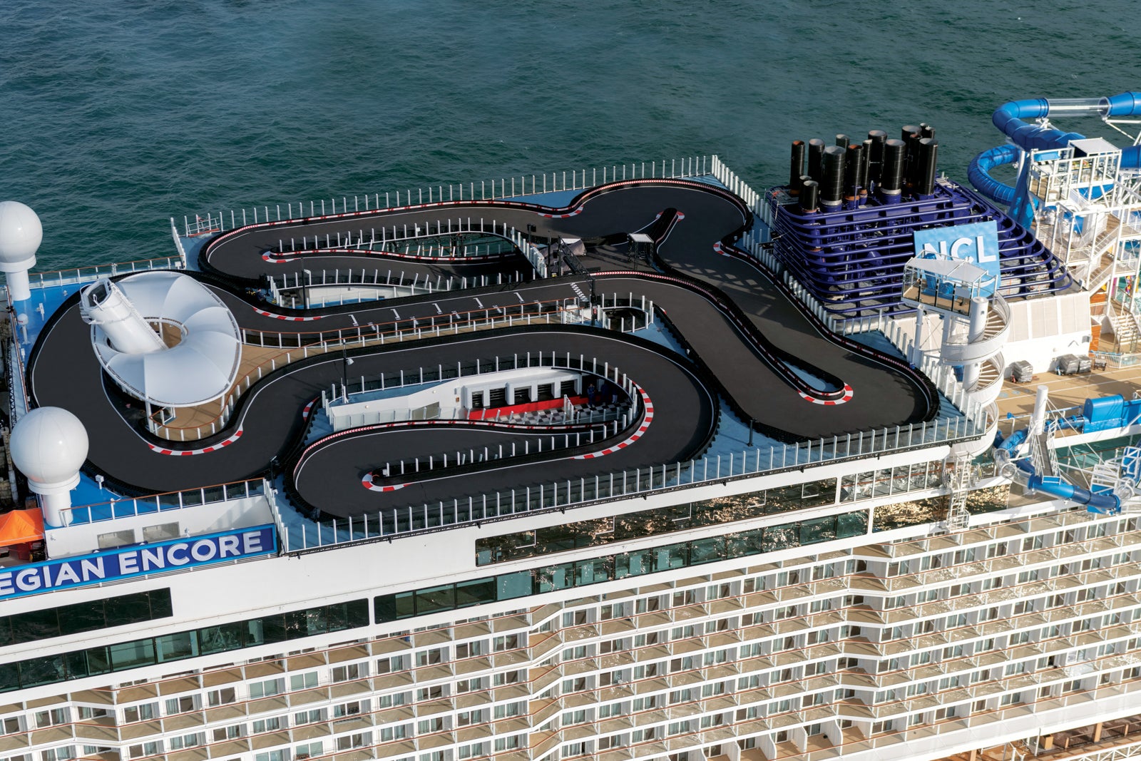 What it's like to ride the longest go-kart track at sea - The Points Guy