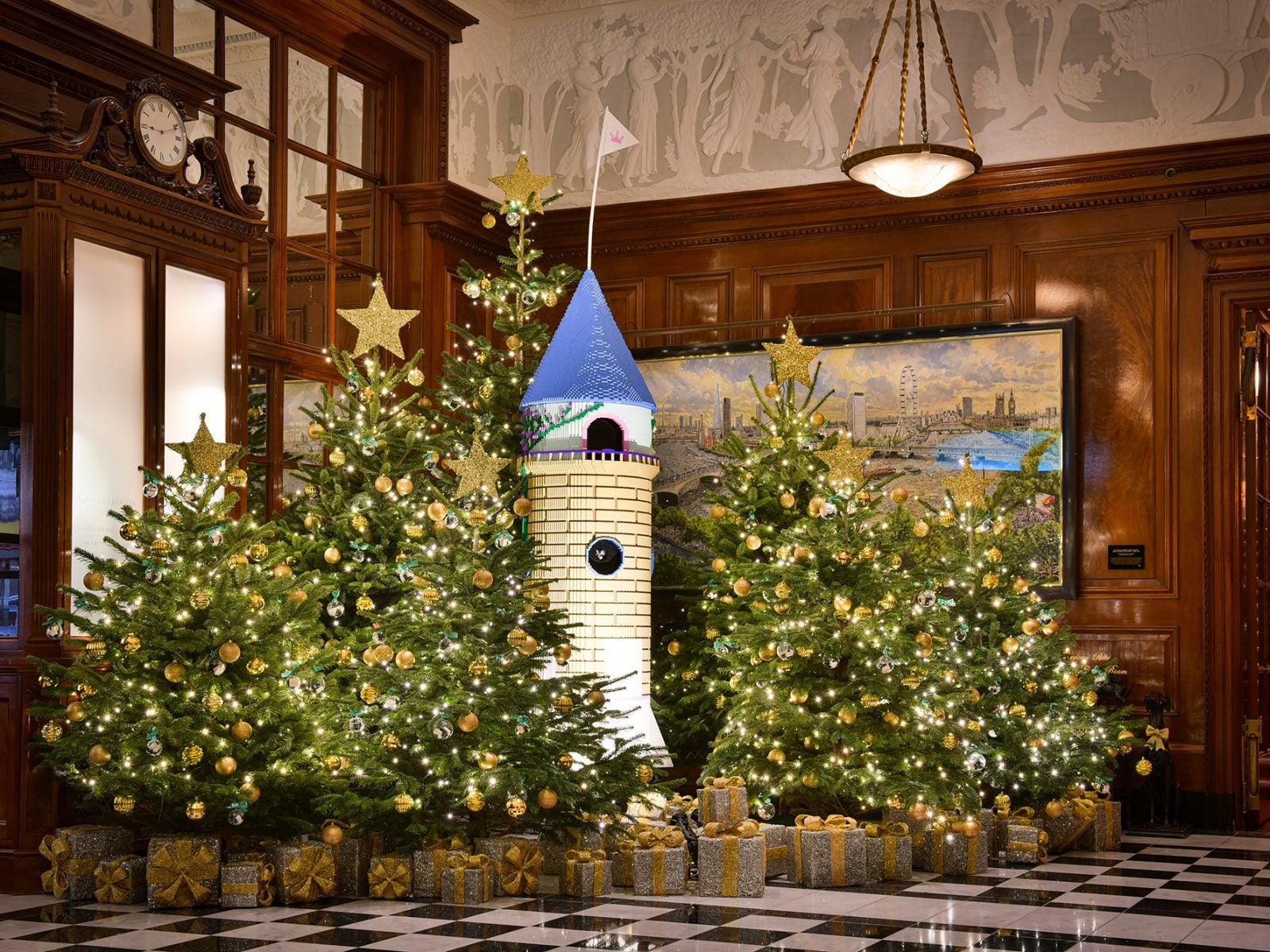 The Savoy Hotel in London is using LEGOs as Christmas decorations for a ...