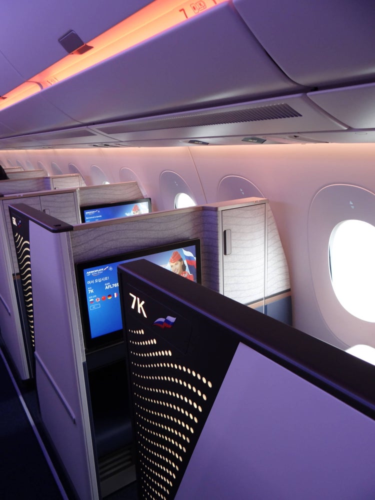 Inside the first Aeroflot Airbus A350 with biz-class suites - The ...