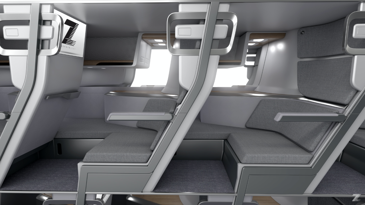This double-decker airline seat is the stuff of budget travel dreams