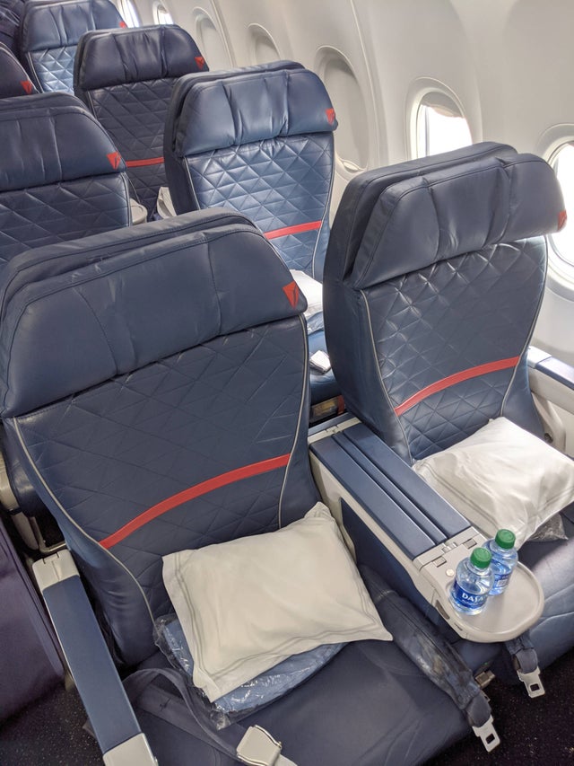 Flight review: Delta Air Lines first class from New York to Las Vegas ...
