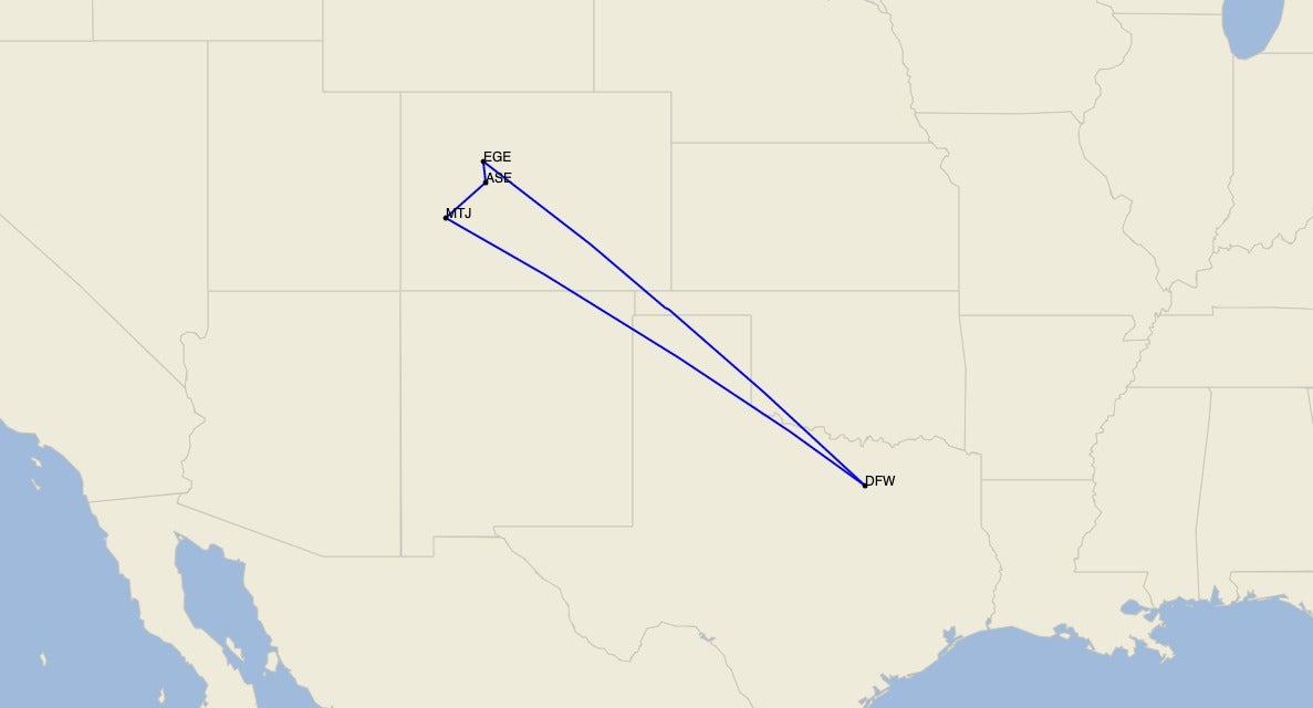American's 29-mile hop in Colorado is the nation's new shortest flight