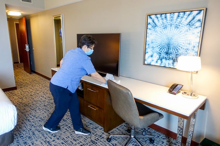 An inside look at how Hilton is cleaning hotel rooms between guests ...