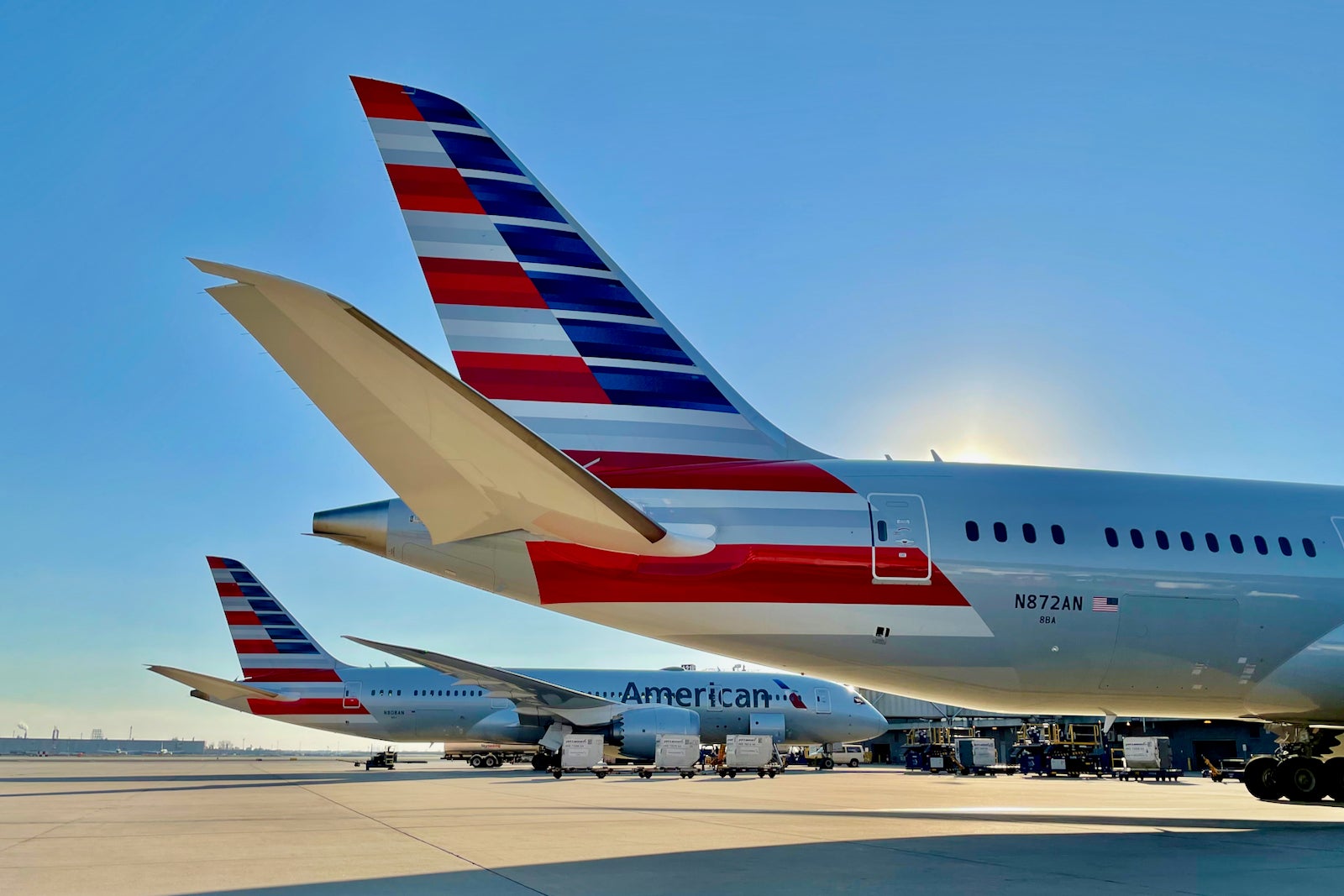 American debuts Boeing 787 Dreamliners in New York for the first time ...
