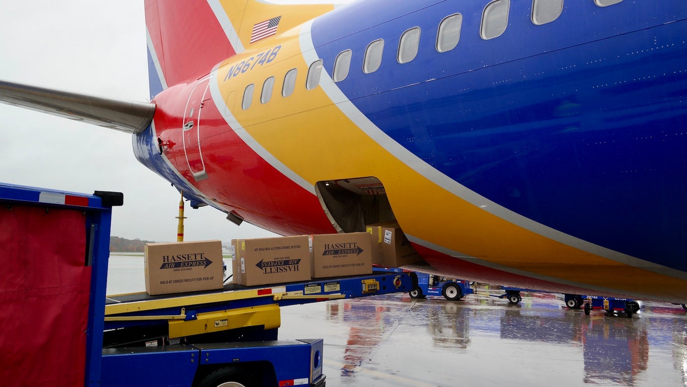 Southwest preps for holiday cargo at its Baltimore base
